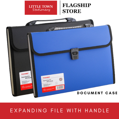 Tranbo Expanding File Folder Document Storage with Handle Size A4 ...