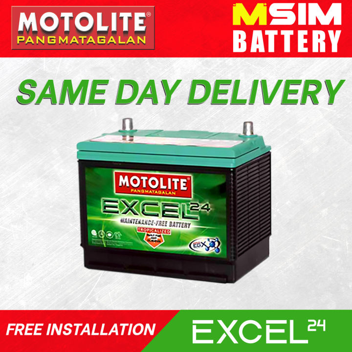 Motolite EXCEL (1SM/2SM/3SM) Maintenance Free Car/Automotive Battery | Lazada PH