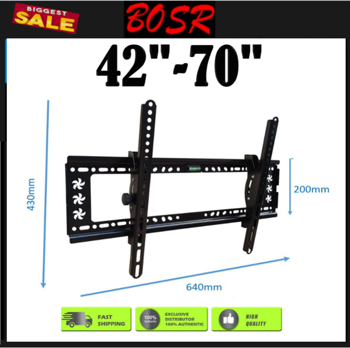 Universal 42”-70” Tilt Flat Panel TV Wall Mount Bracket 4eG1 | Lazada PH
