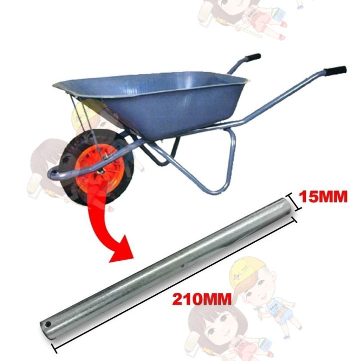 Wheelbarrow Axle 210mm / Besi Sap Tayar Kereta Tolak /PRESTAR Bolt, Nut ...