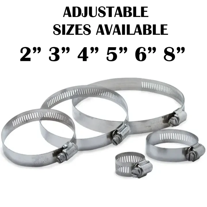 1 PC ADJUSTABLE Hose clamp Stainless steel clamp Hose clamp for ...