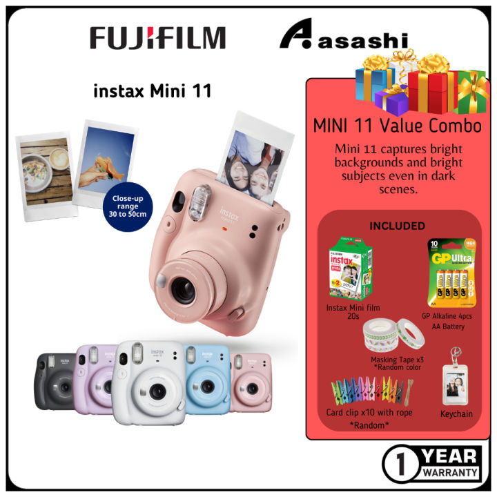 Fujifilm Instax Mini 11 Instant Camera / Package Holiday Travel Kit ...