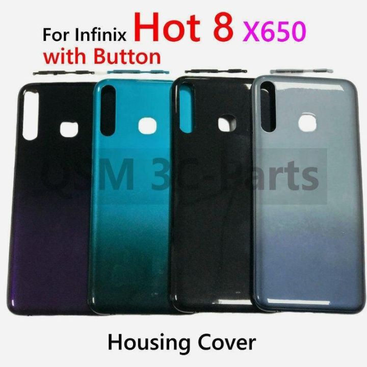 สำหรับ Infinix ร้อน8 X650 X650C X650D X650B ฝาหลังเคสคลุมแบตเตอรี่ฝา ...