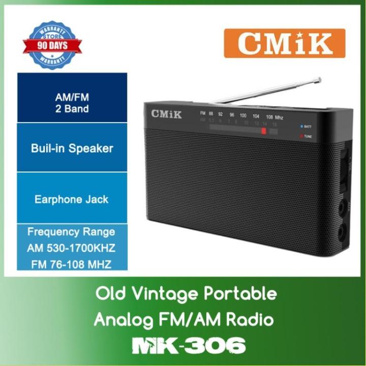 Cimk MK-306 Old Vintage Portable Analog FM/AM Radio WITH 90 DAYS STORE WARRANTY | Lazada Singapore