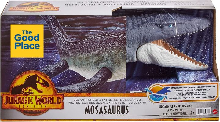 MATTEL Jurassic World Dominion Ocean Protector Mosasaurus Huge 30 ...