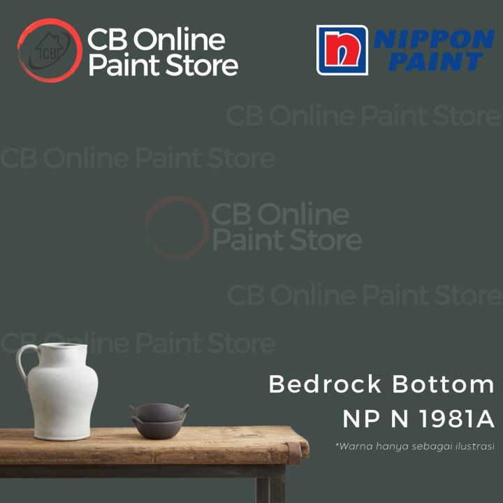 CAT TEMBOK NIPPON PAINT - BEDROCK BOTTOM NPN1981A - PAIL | Lazada Indonesia