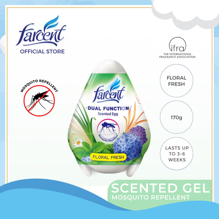 Farcent Scented Egg + Mosquito Repellent Floral Fresh 170g | Lazada PH