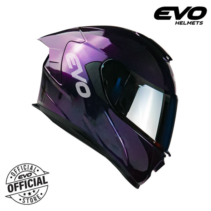 EVO GT-PRO Prizm Dual Visor Full Face Helmet with Free Clear Lens ...