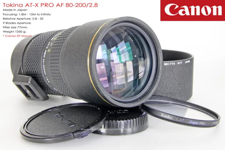 Tokina AT-X PRO AF 80-200/2.8 *Canon EF Mount เลนส์เทเลละลายฉากหลัง ...