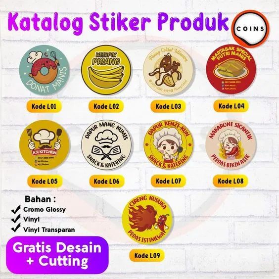 CETAK STIKER PRODUK / LABEL PRODUK BISA CUSTOM UKURAN DAN DESAIN JUGA ...