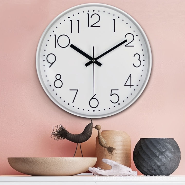 30cm Japan Silent Quartz Wall Clock Digital Clocks Home Living Room ...