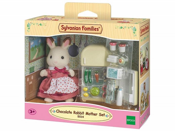Mainan Anak Koleksi Sylvanian Families Chocolate Rabbit Mother Set ...
