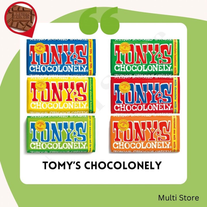 Tony’s Chocolonely Chocolate Bar (180g) ~ โทนี่ช็อคโกโลนลี่ช็อคโกแลต ...