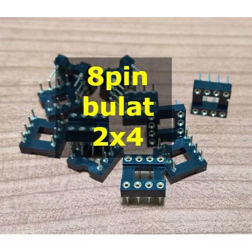 Socket IC DIP 8 BULAT Pin 2 x 4 Soket Adapter 8pin | Lazada Indonesia