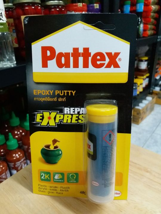 Pattex กาวดินน้ำมัน Epoxy Putty 48 g PATTEX แพทเท็คส์ กาวอุดอีพ๊อกซี่ ...