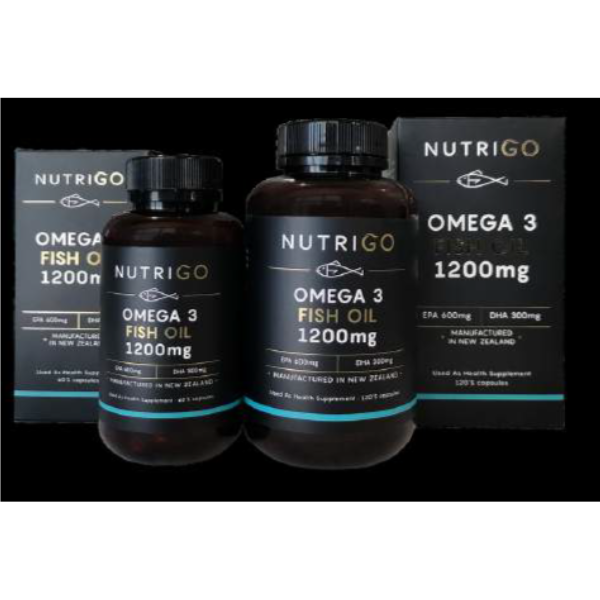 NEW ZEALAND NUTRIGO OMEGA 3 FISH OIL 1200MG 60'S 120'S (EPA 600MG DHA ...