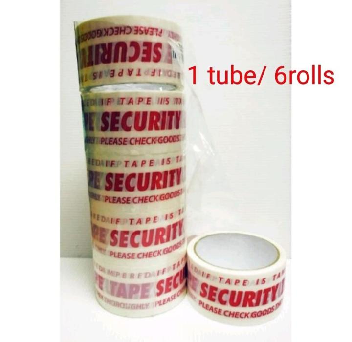 Security Opp Tape 48mm (tube/6 rolls) | Lazada