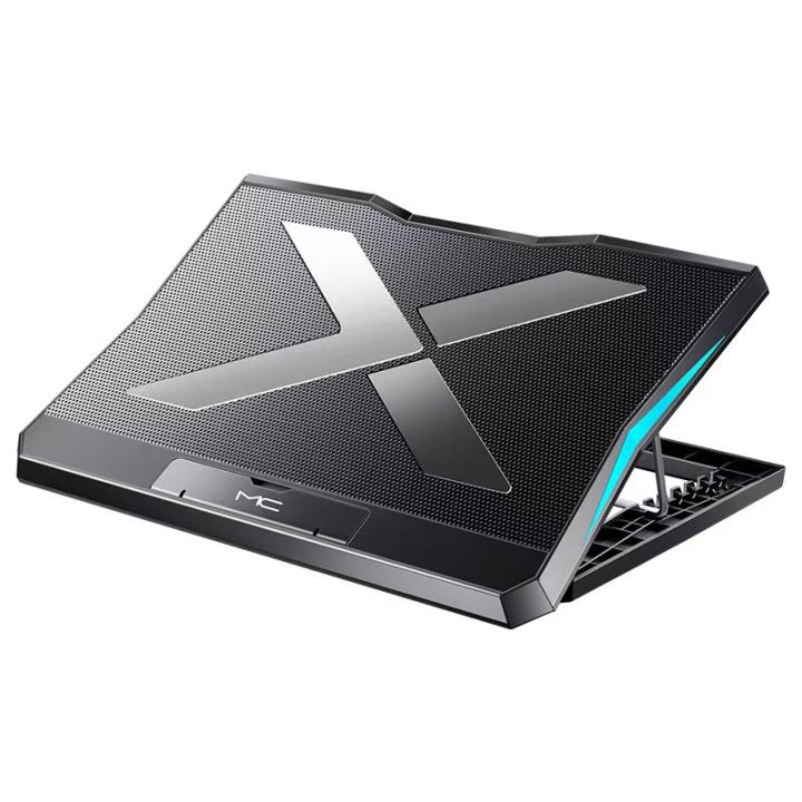 Meewoo Gaming Laptop Cooler 6 Fan Led Screen Two USB Port Wind ...