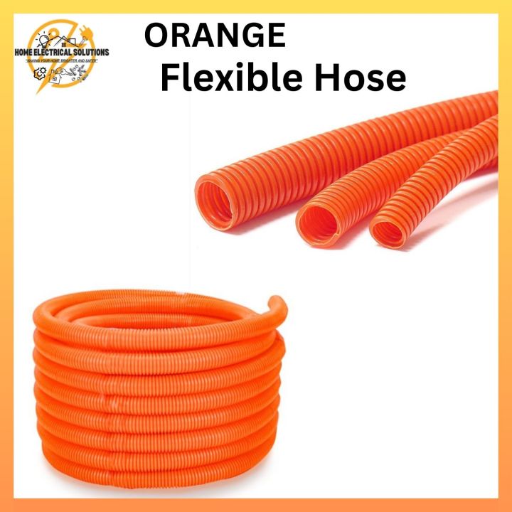 ORANGE Flexible Hose PVC (1/2" , 3/4" , 1") PER METER | Lazada PH