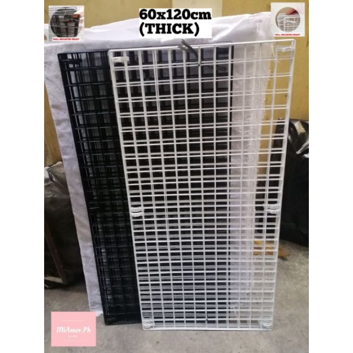 [THICK-BIG WIRE] HEAVY-DUTY GRID WALL PANEL | MESH WIRE (60x120 cm ...