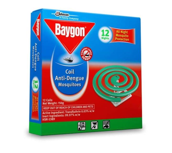 Baygon Mosquito Coil Anti Dengue 12s Box | Lazada PH