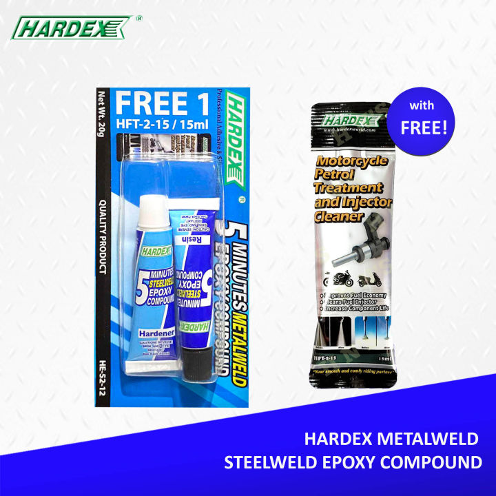 Hardex 5Min Metalweld Steelweld Epoxy Compound ( With FREE Petrol ...