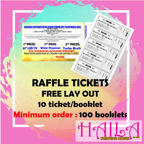 Personalized Raffle Ticket | Lazada PH