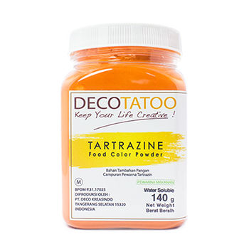 Pewarna Makanan Yellow Tartrazine Decotatoo WATER Soluble 140 gr ...
