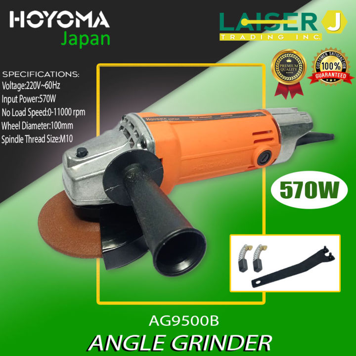 Original Hoyoma Japan Angle Grinder AG9500B | Lazada PH