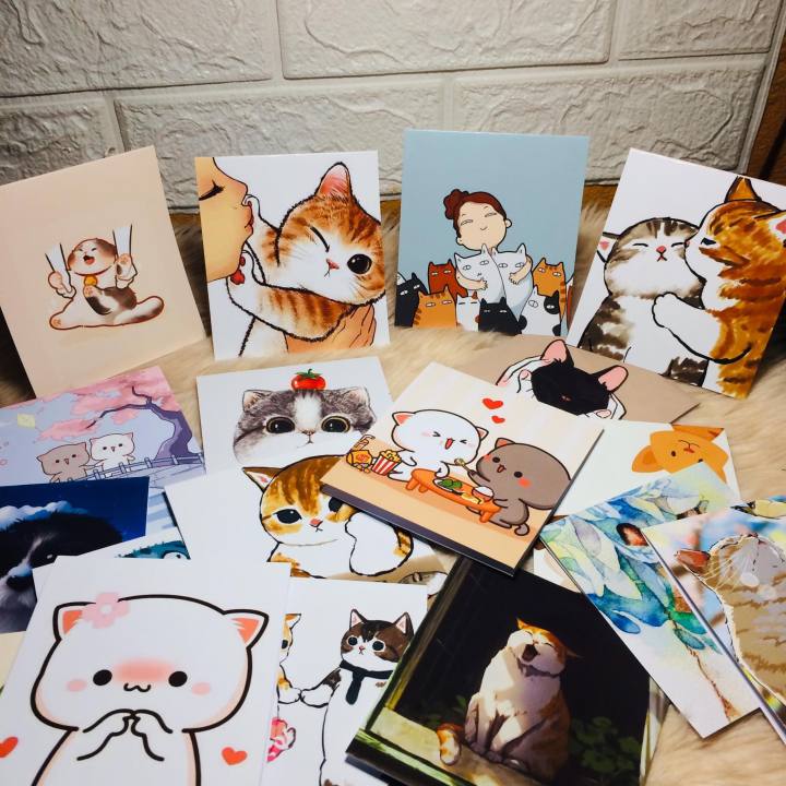 CUTE CATS DESIGN - GREETING CARDS - PETS / LETTER / KITTEN / LOVE ...