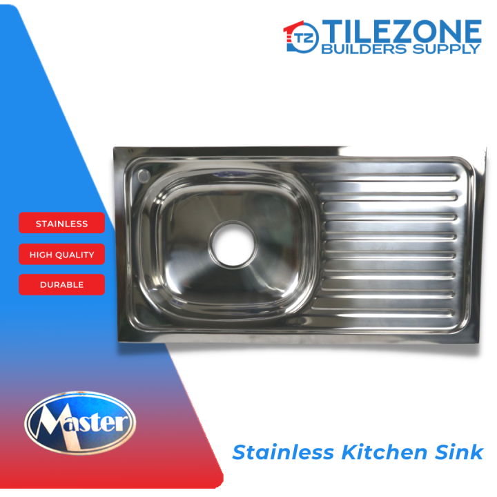 Master Sink Single Bowl Stainless Kitchen Sink with Right Drain CWS ...