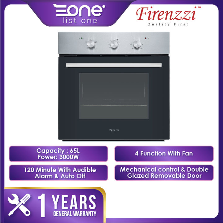 Firenzzi 65L Built-In Electric Oven FBO-6803 w 4 Functions With Fan ...
