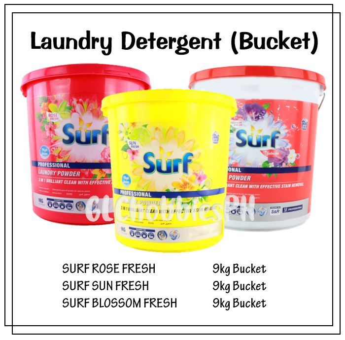 SURF Professional 9kg Laundry Detergent Powder Bucket/Tub High Foam ...