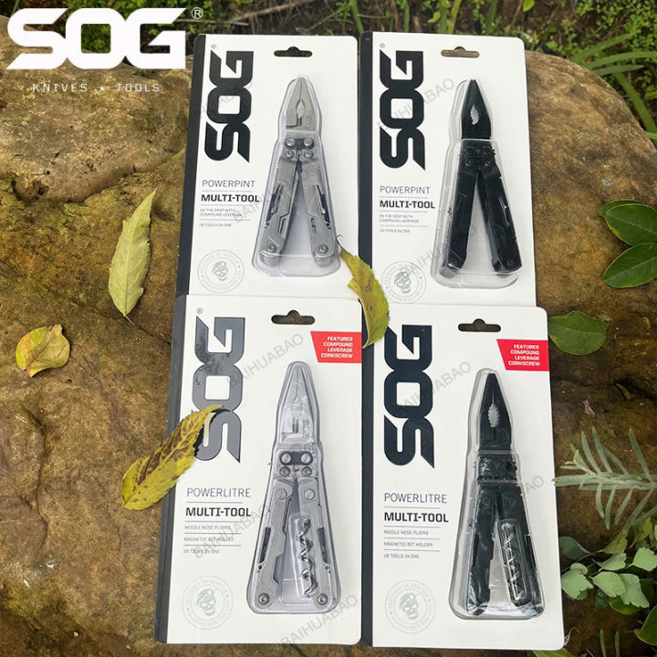 SOG PP1001 PP1002 PL1001 PL1002 Folding Multitool Pliers Powerribbon ...