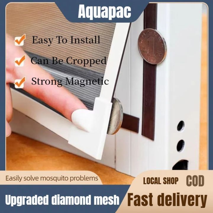 Magnetic Window Screen anti-mosquito net invisible screen net mosquito ...