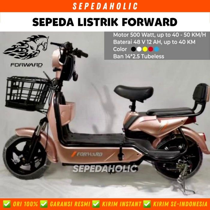 Sepeda Listrik FORWARD Electric E Bike 500 Watt | Lazada Indonesia