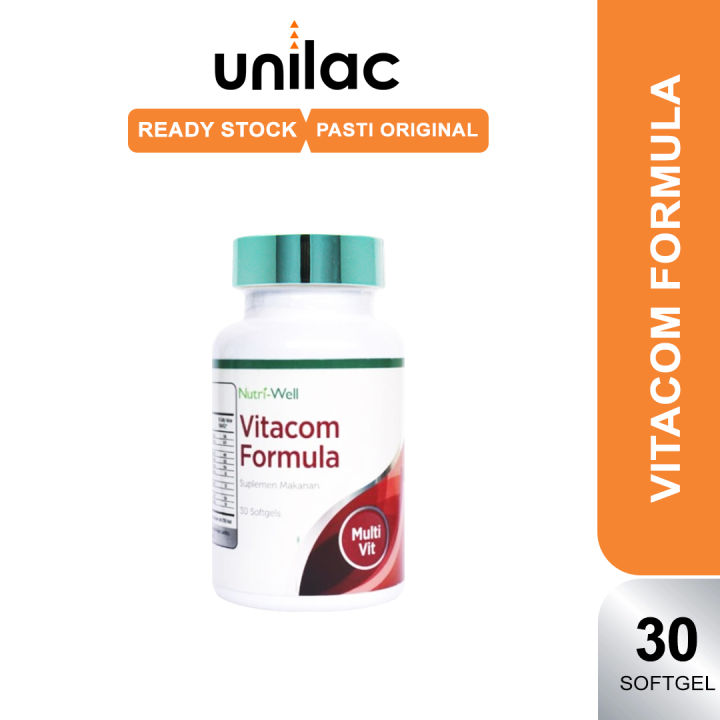 Nutriwell Vitacom Formula Nutri Well Mineral Vitamin C Daya Tahan Tubuh ...
