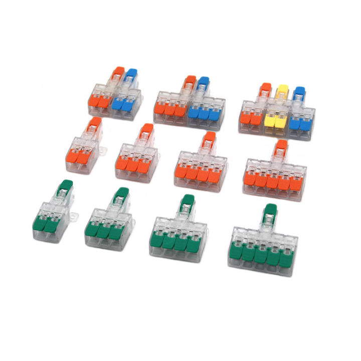 Wire Connectors 1 2 3 Pin Splitter Led Electric Push in Terminal Blocks ...