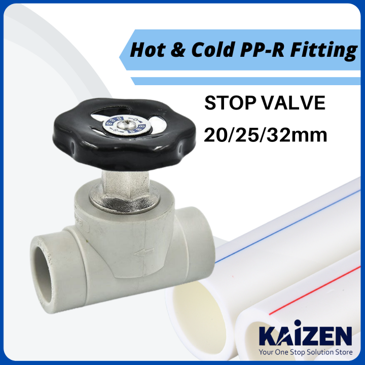 Bina Plastic BBB Hot and Cold PPR Fitting 20mm~40mm (Stop Valve) | Lazada