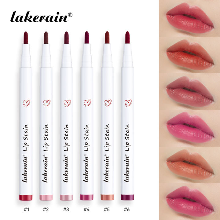 Lakerain 6 Color Lip Crayon, Waterproof Longlasting Lip stain, Transfer ...
