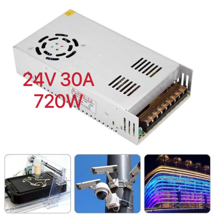 Switching Power Supply สวิตชิ่งเพาเวอร์ซัพพลาย 24V 20A 30A 720W 500W(สี ...