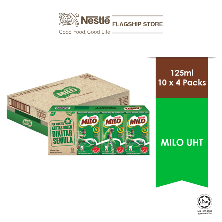 Nestle MILO® Chocolate Malt UHT 10x(4 x 125ml) [Carton] | Lazada