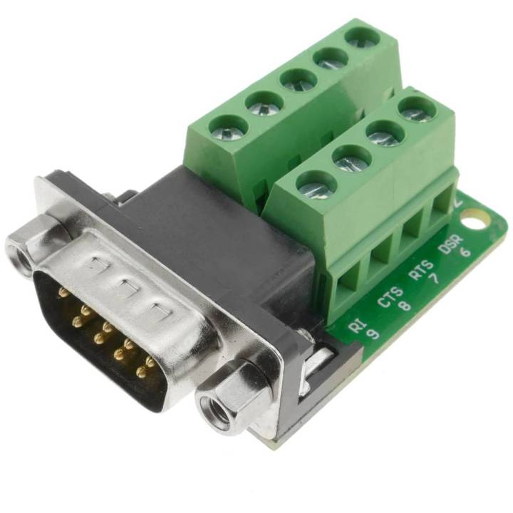 DB9 RS232 485 Serial 9P Terminal Screw Block Changer Converter Adapter ...
