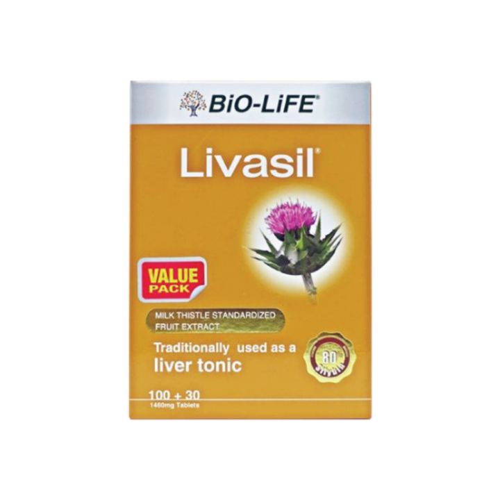BIOLIFE LIVASIL 100 + 30 TABLETS : LIVER TONIC | Lazada
