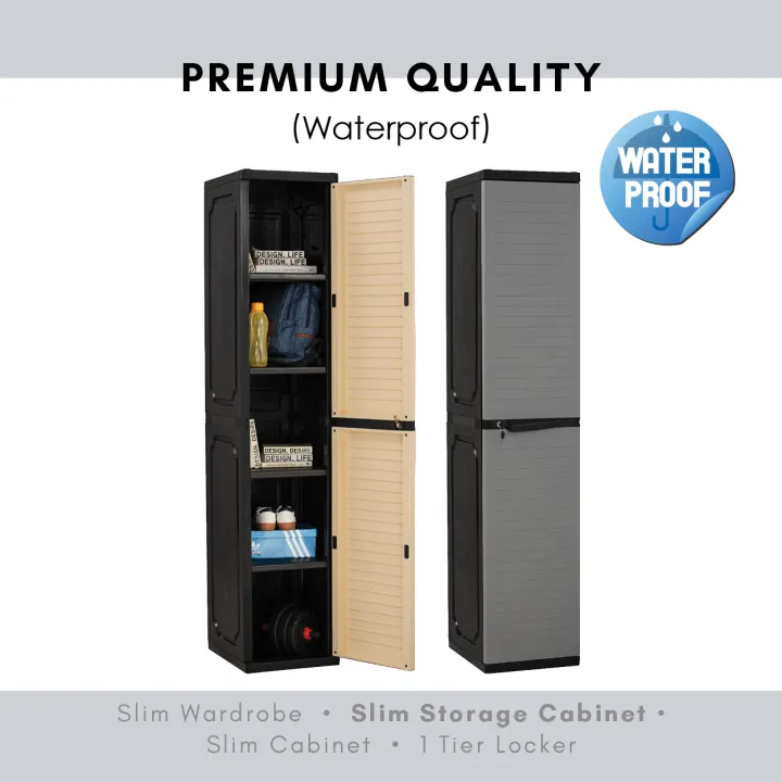ALiST - OPTIMUS Waterproof Premium Plastic Slim File Storage Cabinet ...