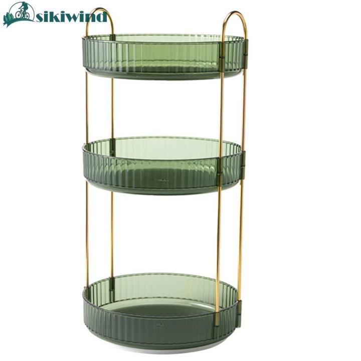 360 Degree Rotating Cosmetic Storage Rack Light Luxury Perfume Holder ...