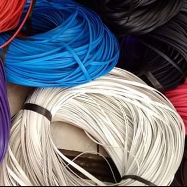 bahan rattan sintetis tali rotan warna putih | Lazada Indonesia