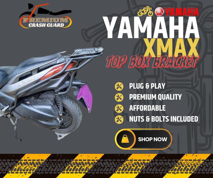PCG Yamaha Xmax 300 for V1 and V2 - Heavy Duty Top Box Bracket | Lazada PH