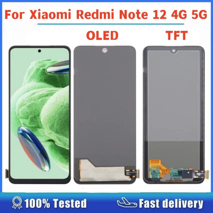 OLED / TFT for Xiaomi Redmi Note 12 4G 5G LCD display touch digitizer ...