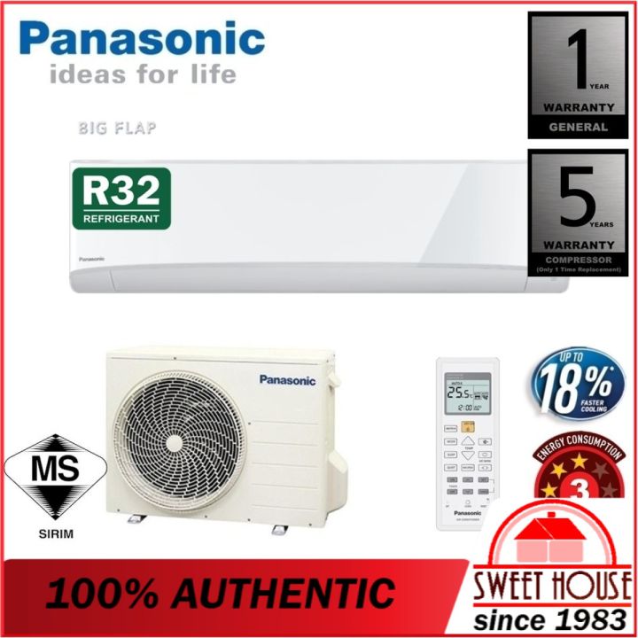 Panasonic 2.0hp Aircond CS-PN18XKH & CUPN18XKH Standard Non-Inverter ...